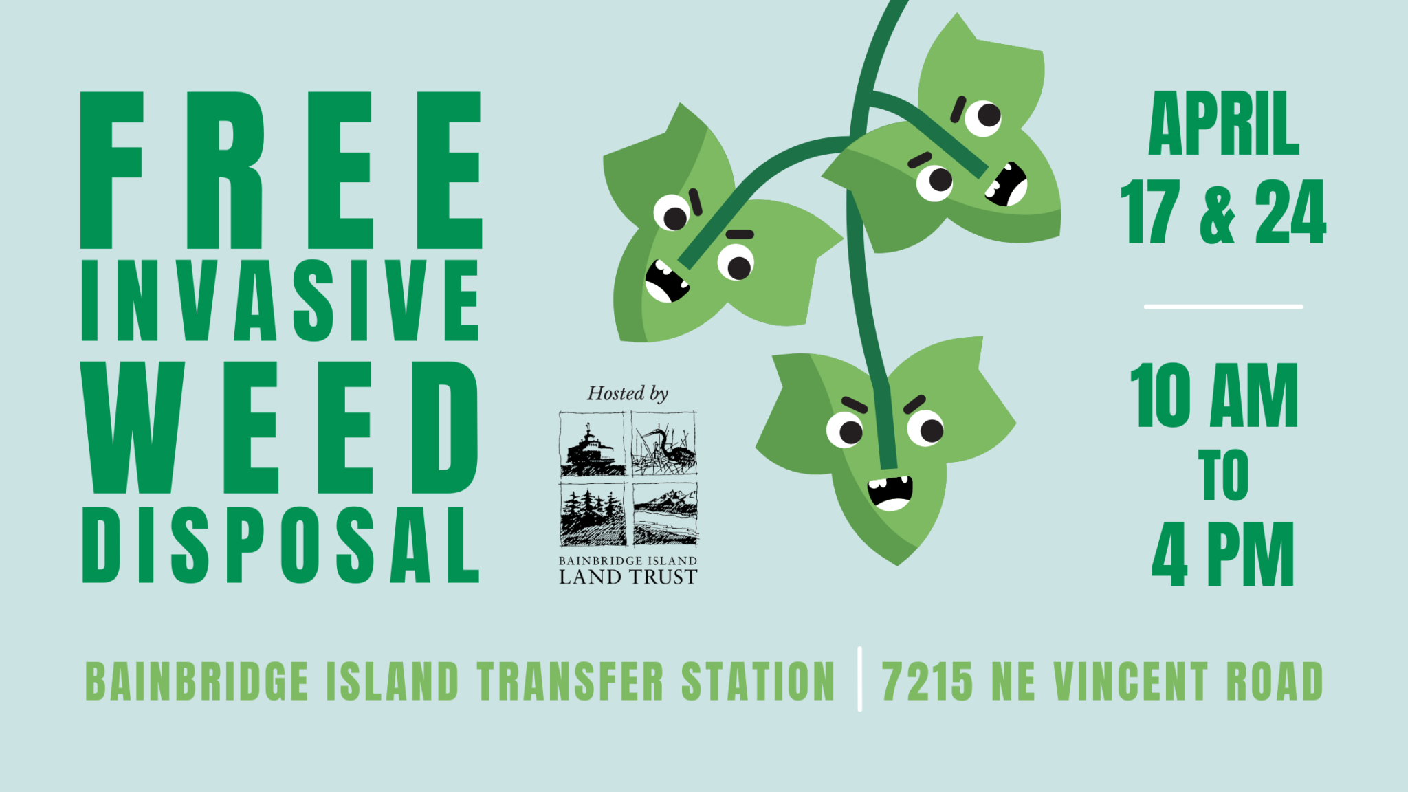 April’s Free Invasive Disposal Days Are Back! - Bainbridge Island Land ...